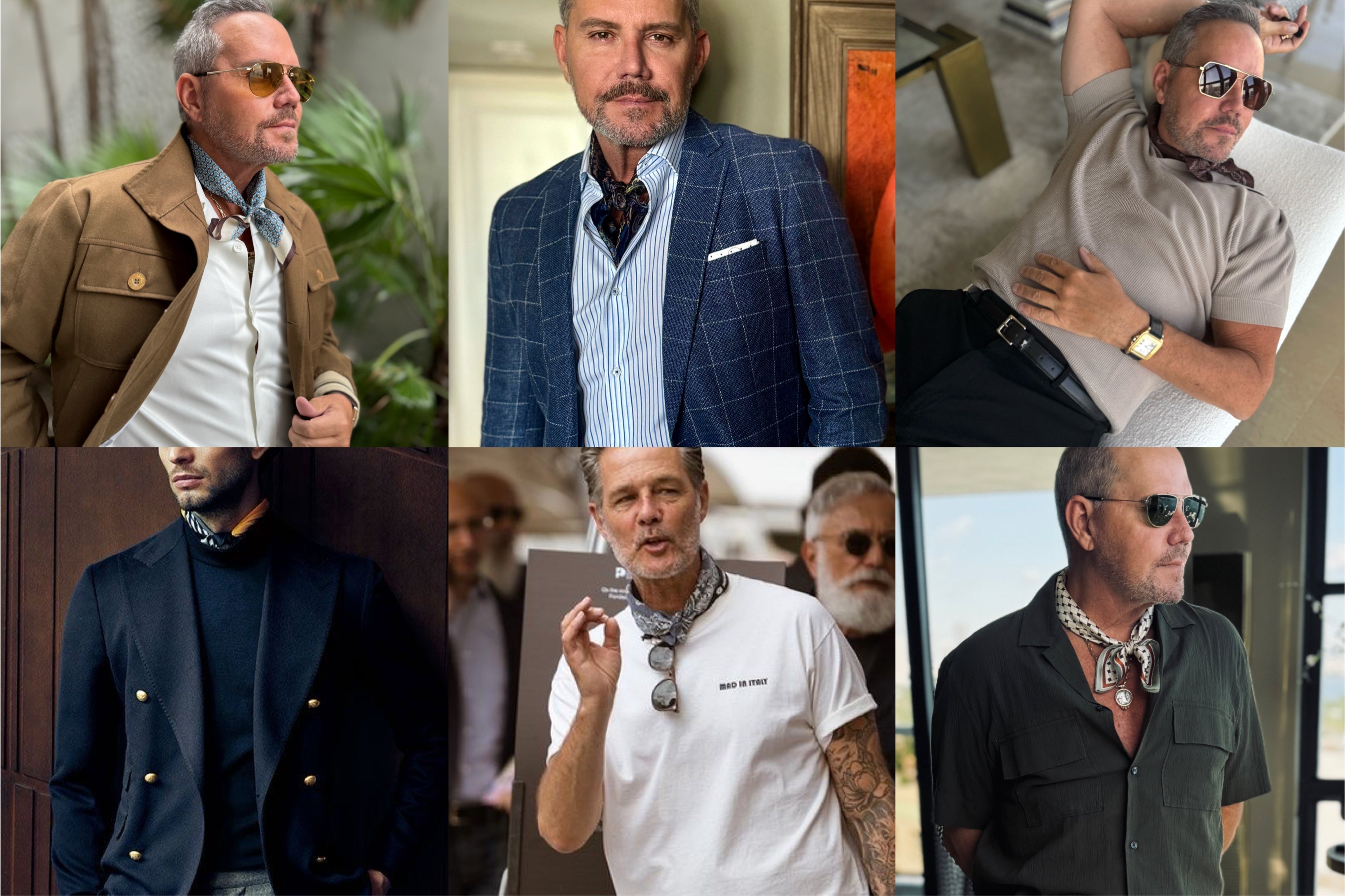 Men’s Silk Neckerchief Guide: How to Wear a Silk‬ ‭Scarf for Men ...