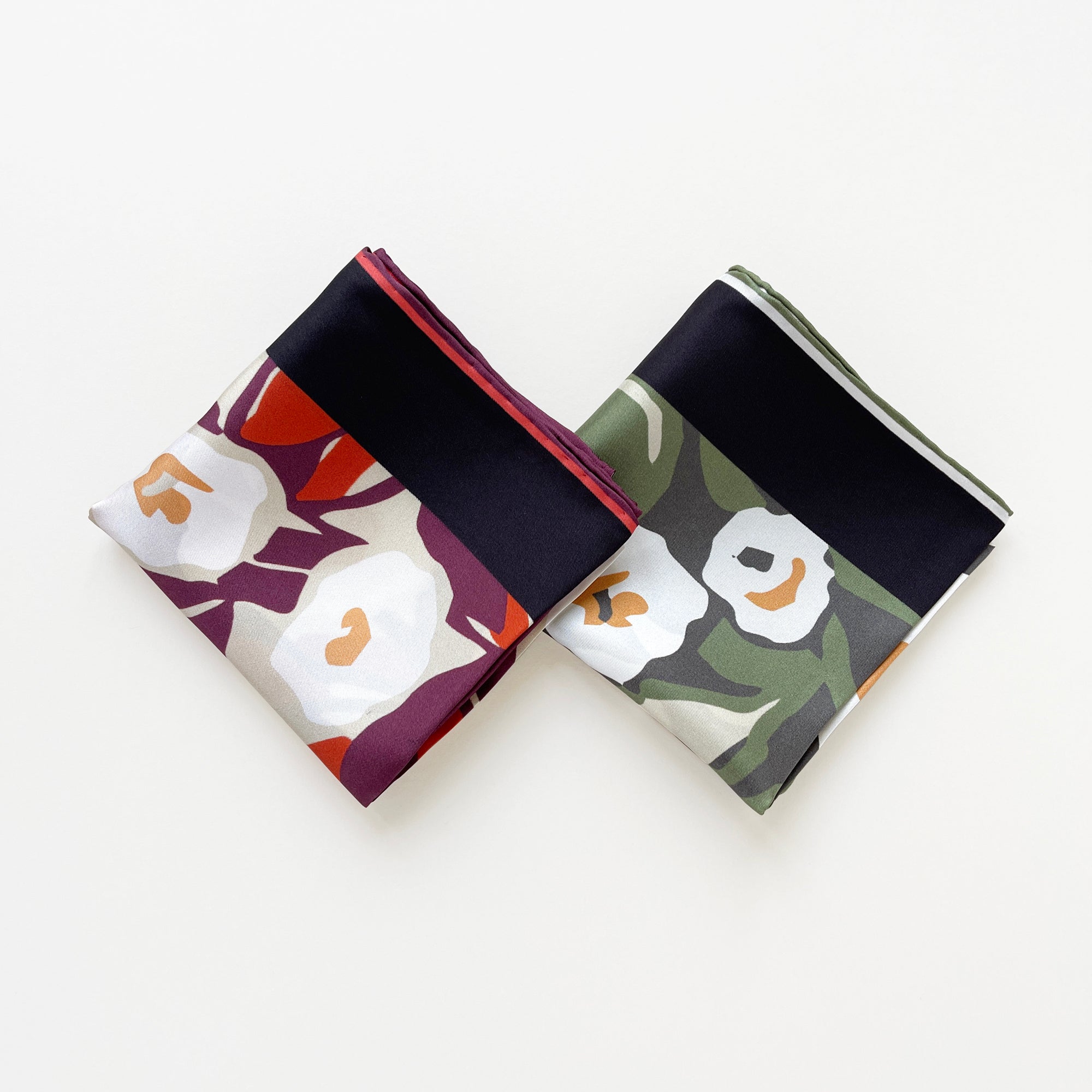 53cm Hand-Rolled Silk Bandanas – LuluLane