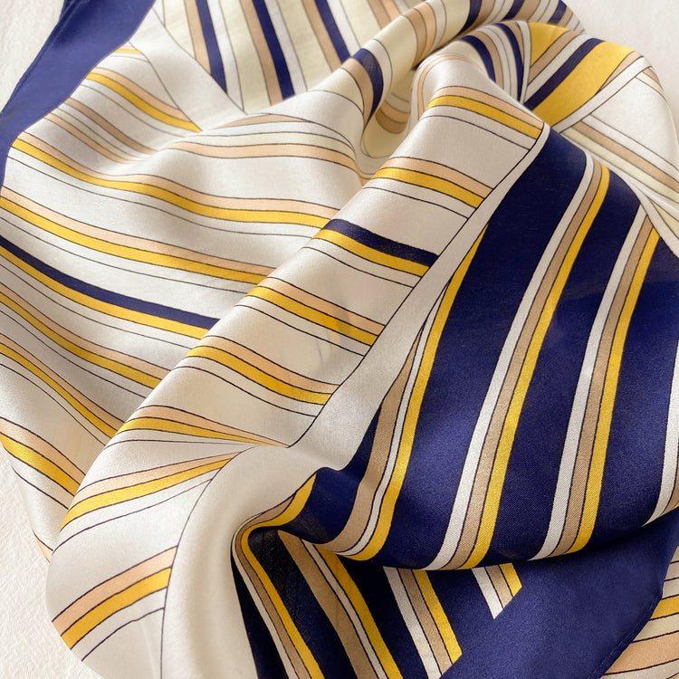 Sunburst Stripes Silk Scarf - 53cm Women's Bandana – LuluLane