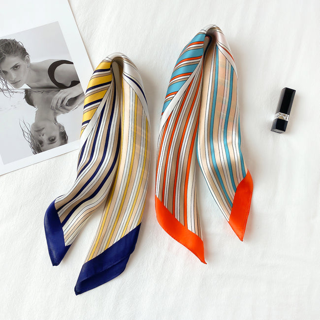 Sunburst Stripes Silk Scarf - 53cm Women's Bandana – LuluLane